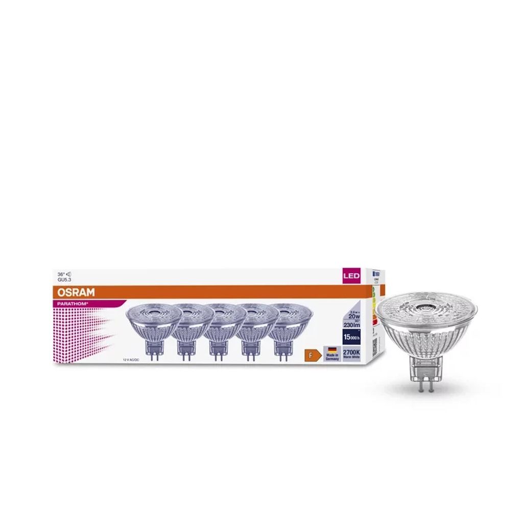 5er-Pack OSRAM PARATHOM MR16 20 36 ° 2.6W GU5.3 Spot,