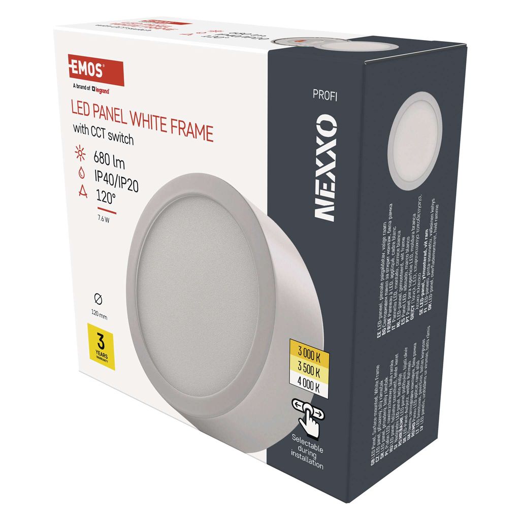 EMOS LED svítidlo NEXXO bílé, 12 cm, 7,6 W, | Kaufland.cz