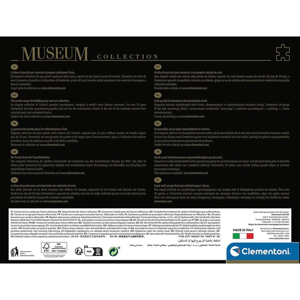 CLEMENTONI Puzzle Museum Collection: | Kaufland.sk
