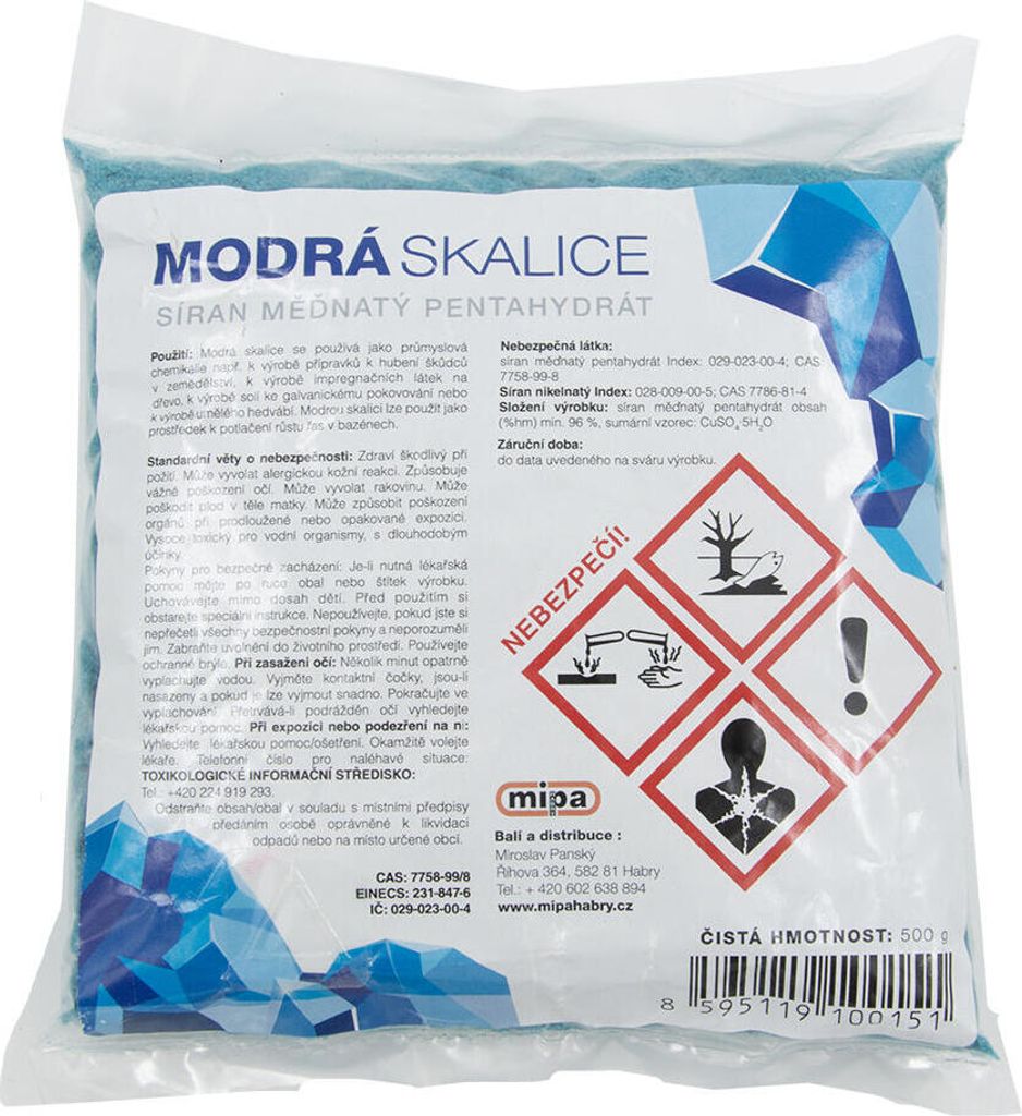 Skalice MODRÁ 500g Výrobky pro péči o bazény | Kaufland.cz