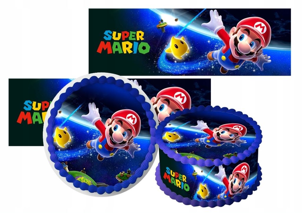 Essbar Super Mario Tortenaufleger Torte | Kaufland.de