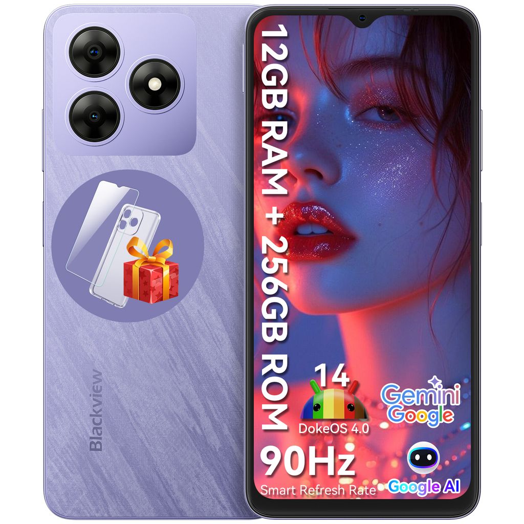 Mobilný telefón Blackview Wave 8 AI bez zmluvy, 6,56" HD+