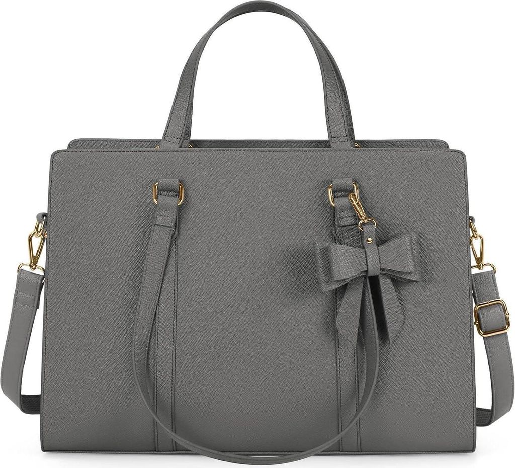 NEWHEY Sac à main Femme Shopper Noir Sac pour ordinateur
