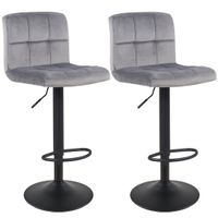 CLP 2er Set Barhocker Braga Stoff drehbar und | Kaufland.de