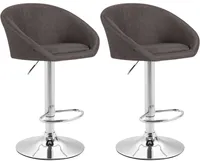 CLP 2er Set Barhocker Braga Stoff drehbar und | Kaufland.de