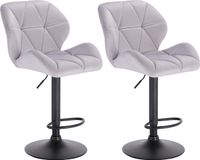 CLP 2er Set Barhocker Braga Stoff drehbar und | Kaufland.de