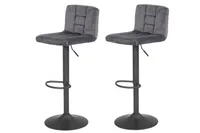 CLP 2er Set Barhocker Braga Stoff drehbar und | Kaufland.de