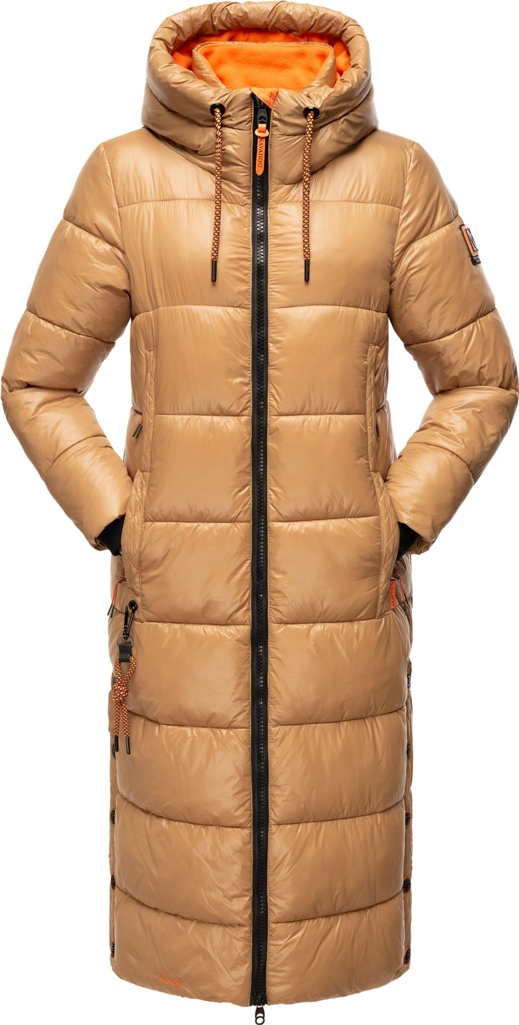 Navahoo Vinterjacka Dam Lång Parkas Quiltad Cuddly Angel Camel 42 - XL ...