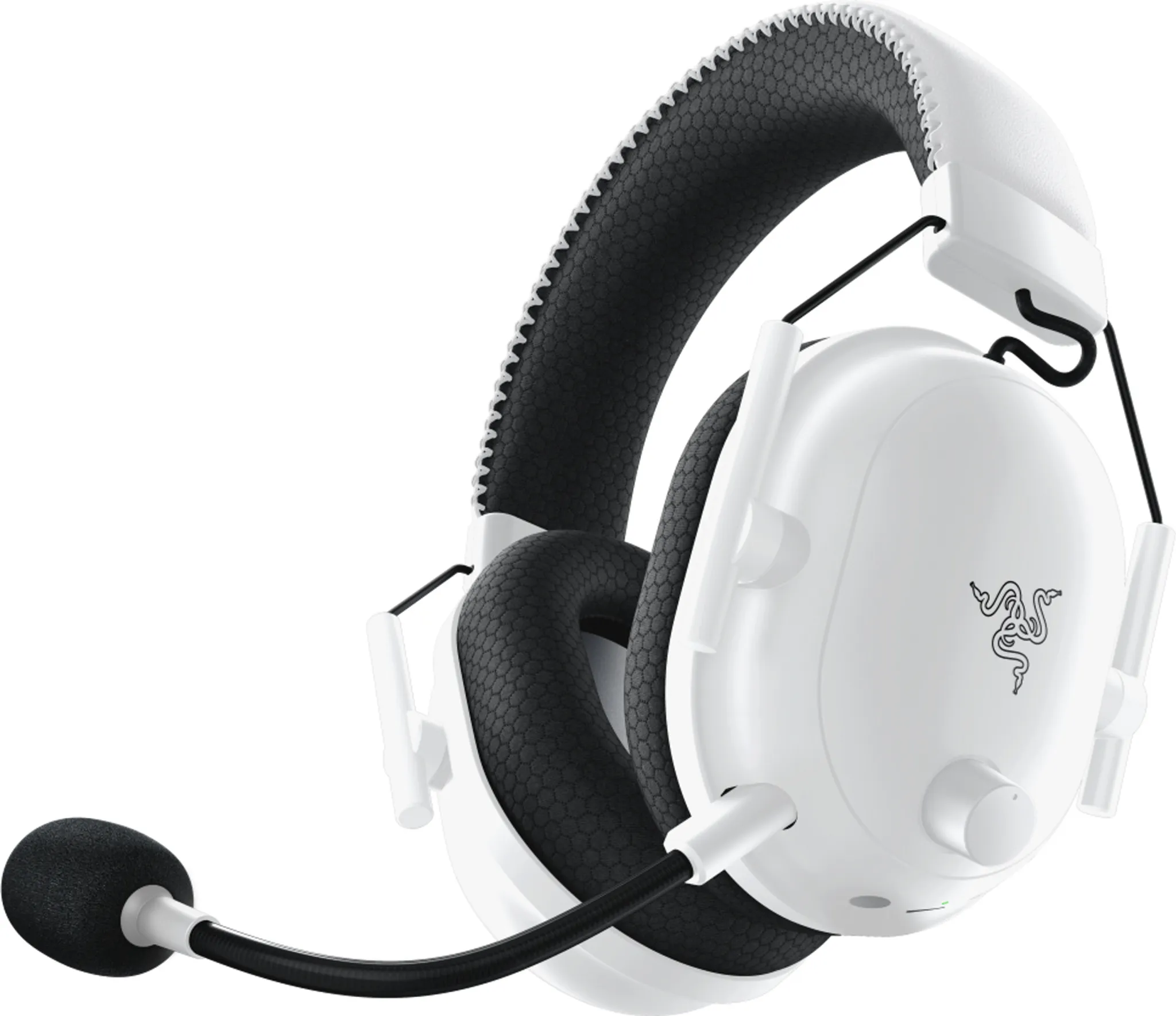 White razer headset store