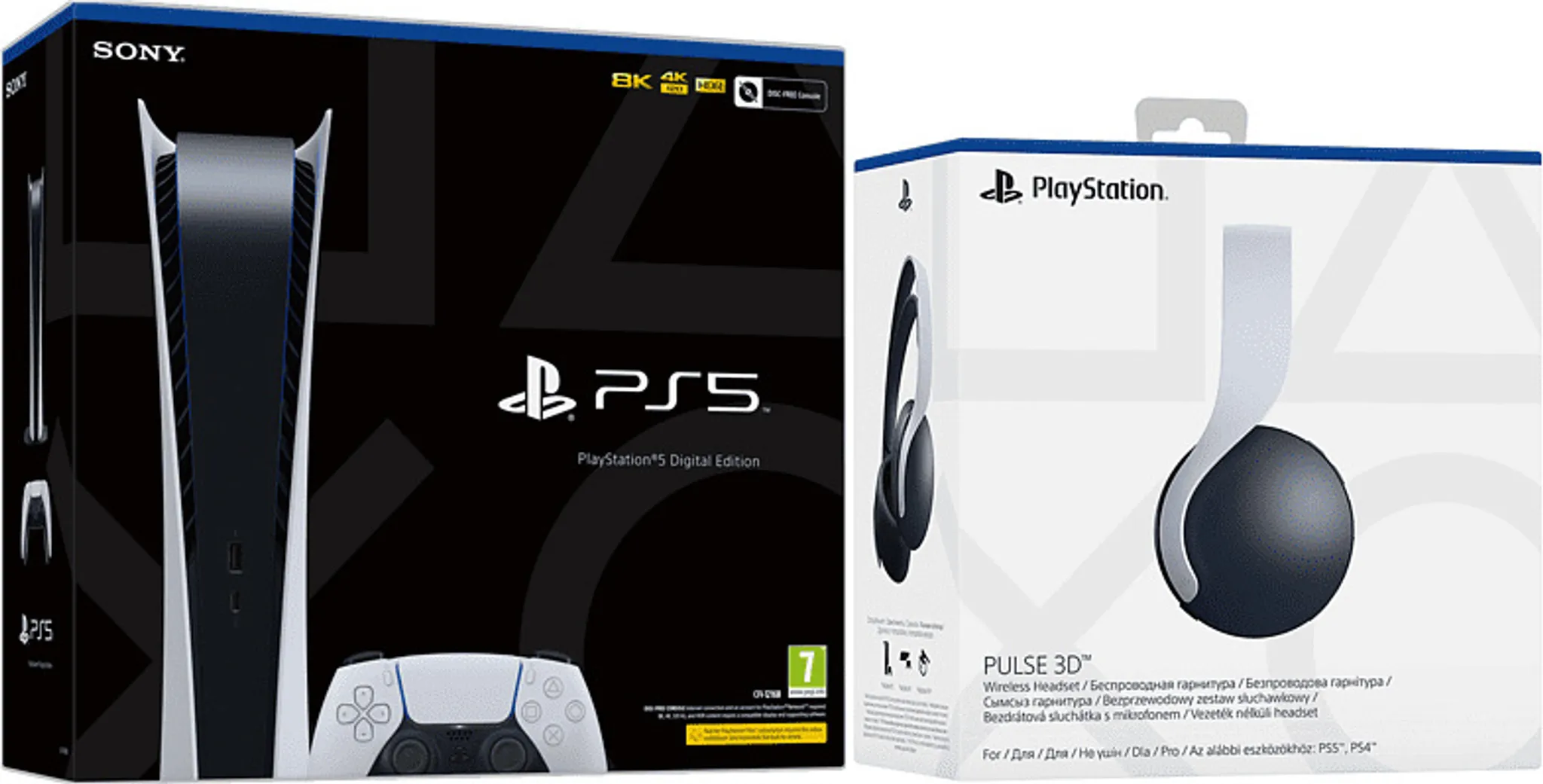 Sony PlayStation 5 PS5 Digital Edition Konsole Sony Pulse 3D Headset