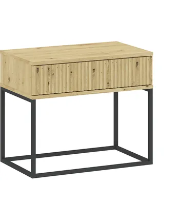 Table de chevet avec tiroirs MARETA 5 – chêne artisan