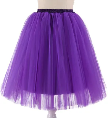 Damen Tüllrock Tütü Karneval Kostüm, 50er Retro Ballet