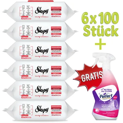 Sleepy Easy Clean Oberflächenreinigungstücher - Grün (6x