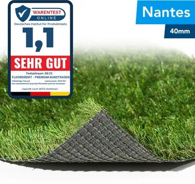 Gazon synthétique Tosca Hauteur des poils : 35 mm Découpe