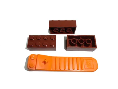 100x briques LEGO 2x4, rouge-brun LEGO®