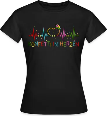 Spreadshirt Konfetti Im Herzen Karneval Fasching Frauen