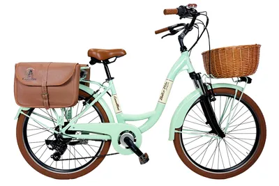 E-bike Venere Dolce Vita 26" mit Korb und Taschen - Beige