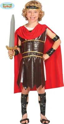 Costume da Gladiatore Romano Guerriero Bambini Giochi di