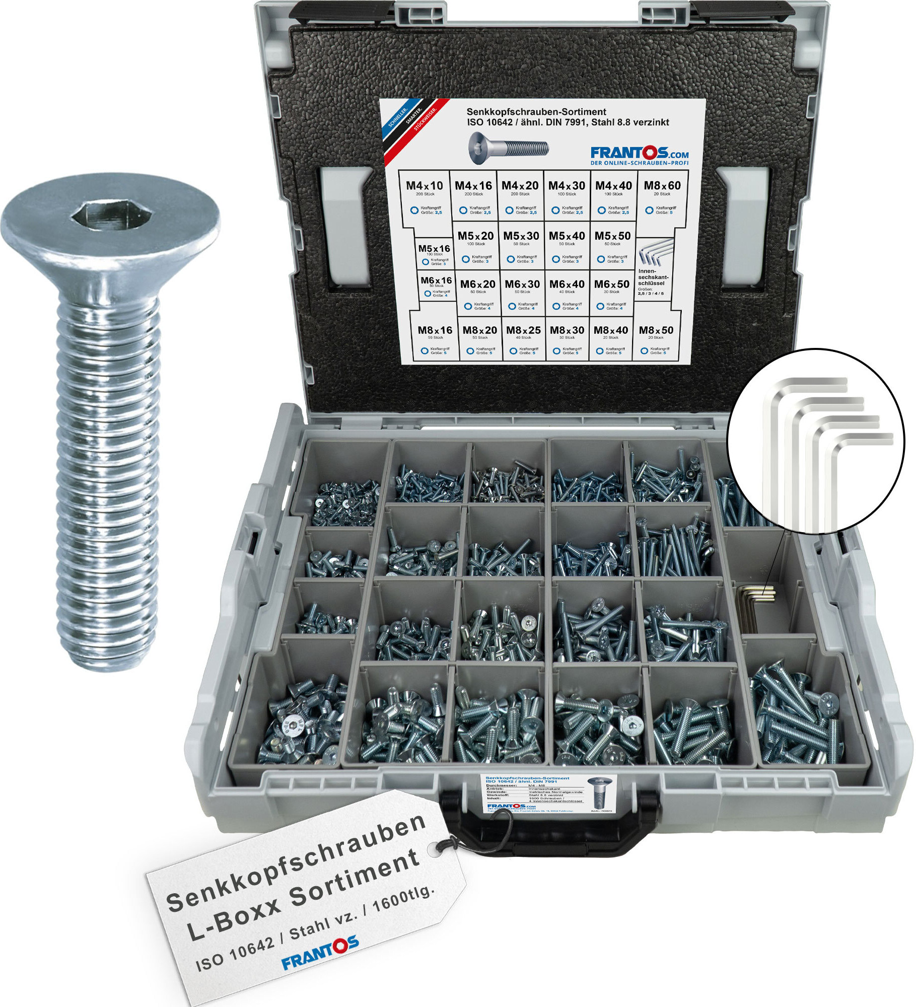 FRANTOS L-Boxx Senkkopfschrauben ISO 10642 | Kaufland.de
