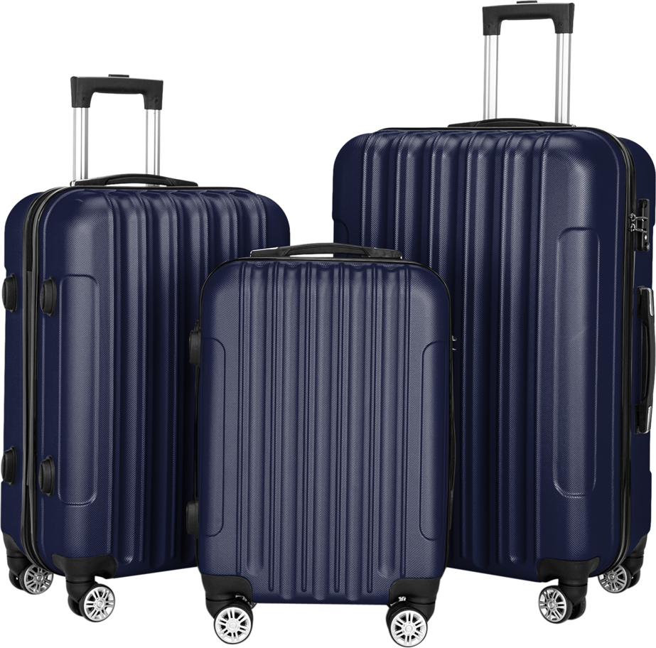 Valise rigide Set de valises Set de trolleys 3 pcs avec