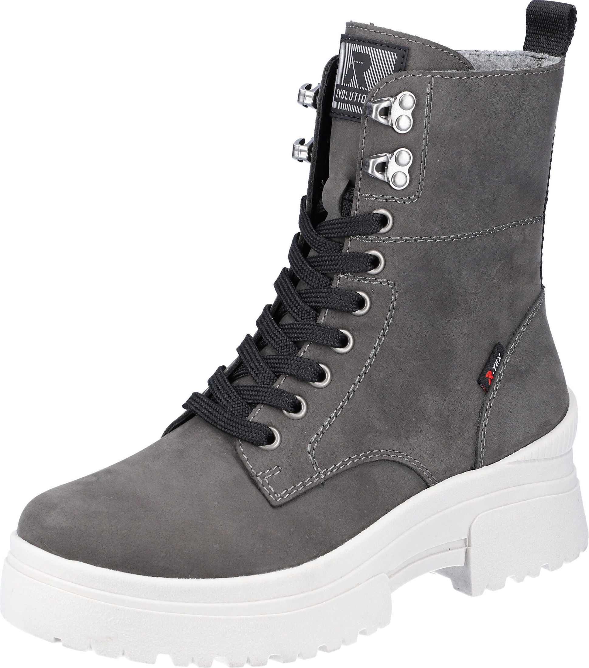 Rieker damskie sznurowane buty za kostkę z TEX Revolution