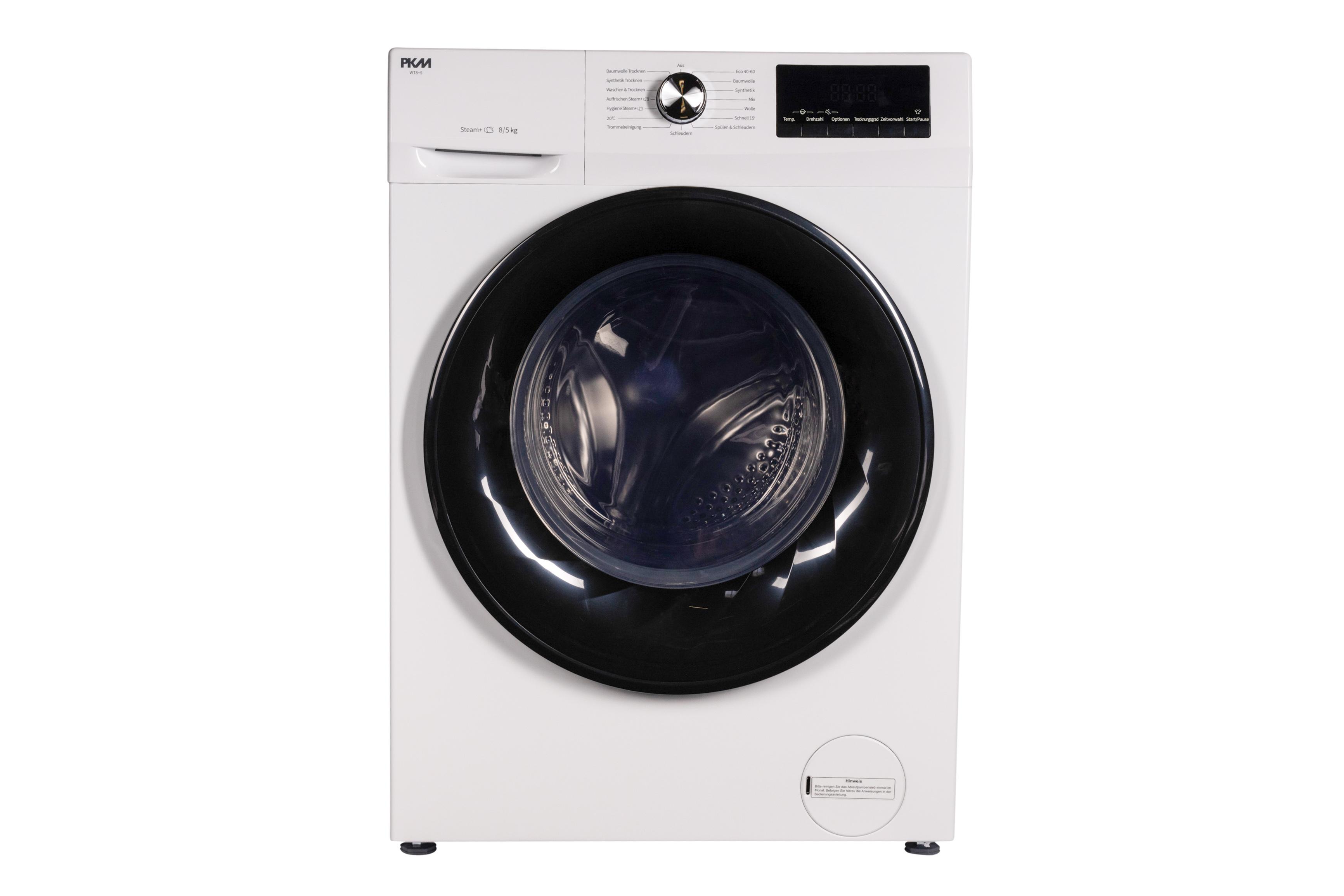PKM Waschtrockner 8kg Waschen 5kg Trocknen 15 Programme
