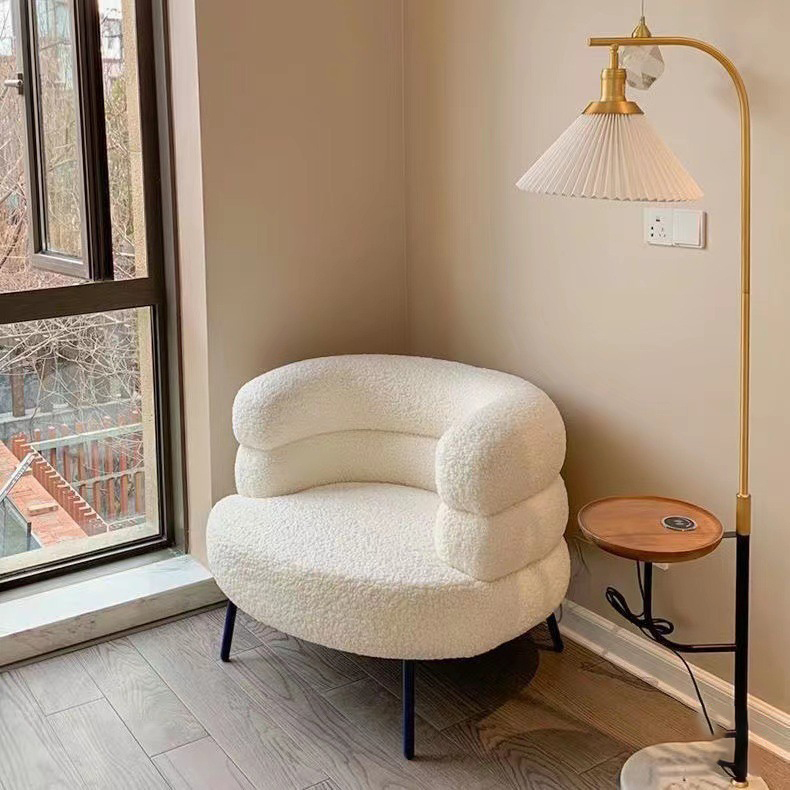 360Home Fauteuil Canapé Chaise Salon beige 0002 【AT-007】
