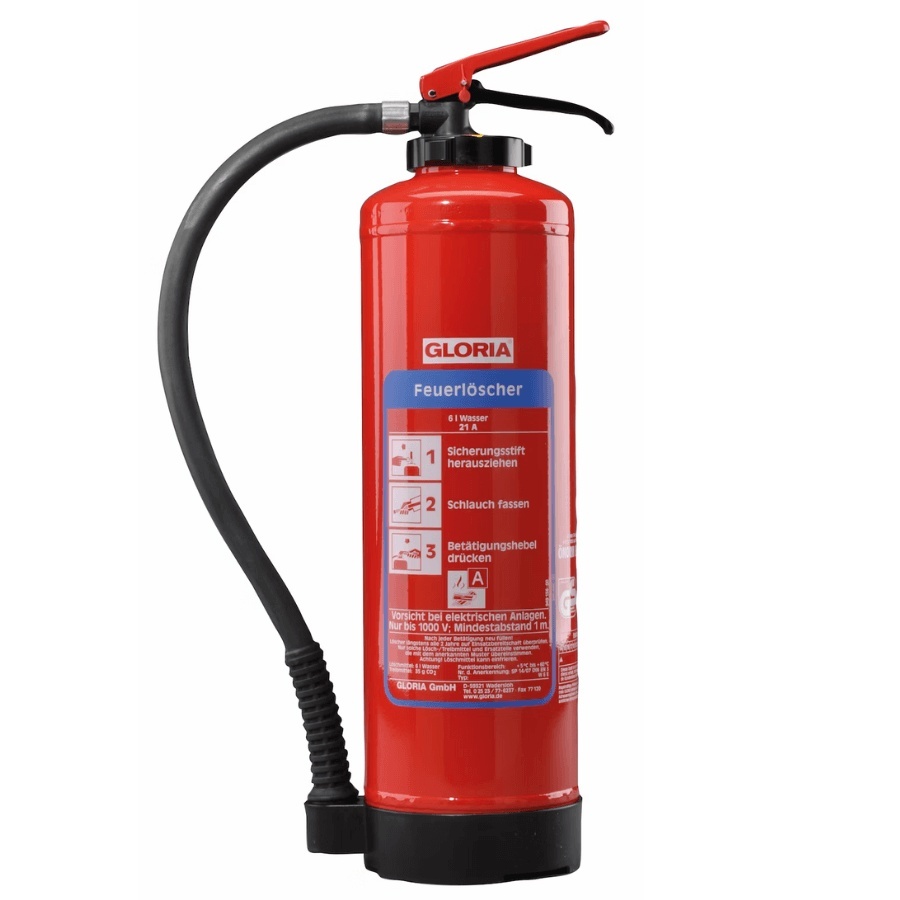 Wasserfeuerlöscher WKL 6 PRO 6l Aufladegerät Brandkl.21 A
