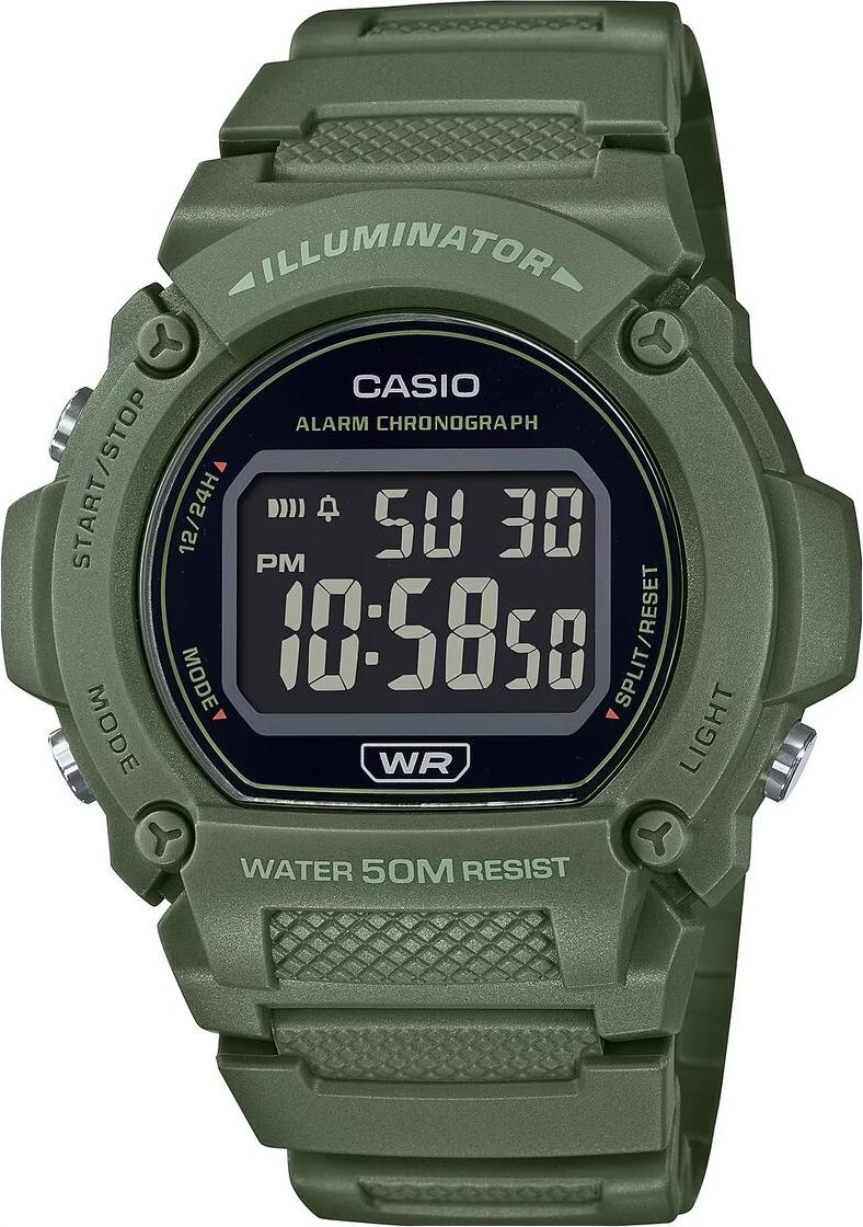 Casio Uhr Illuminator W-219HC-3BVDF Orologi da polso