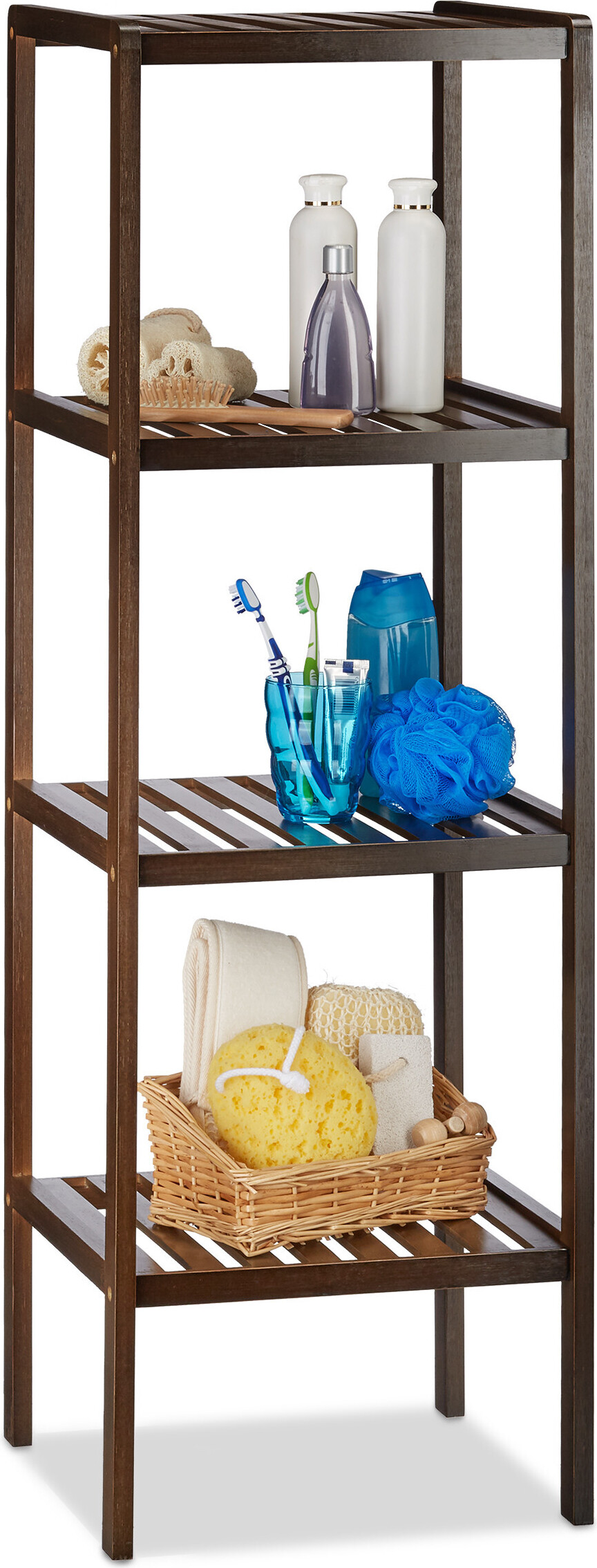 relaxdays 10020915_0 relaxdays Badregal dunkelbraun 4