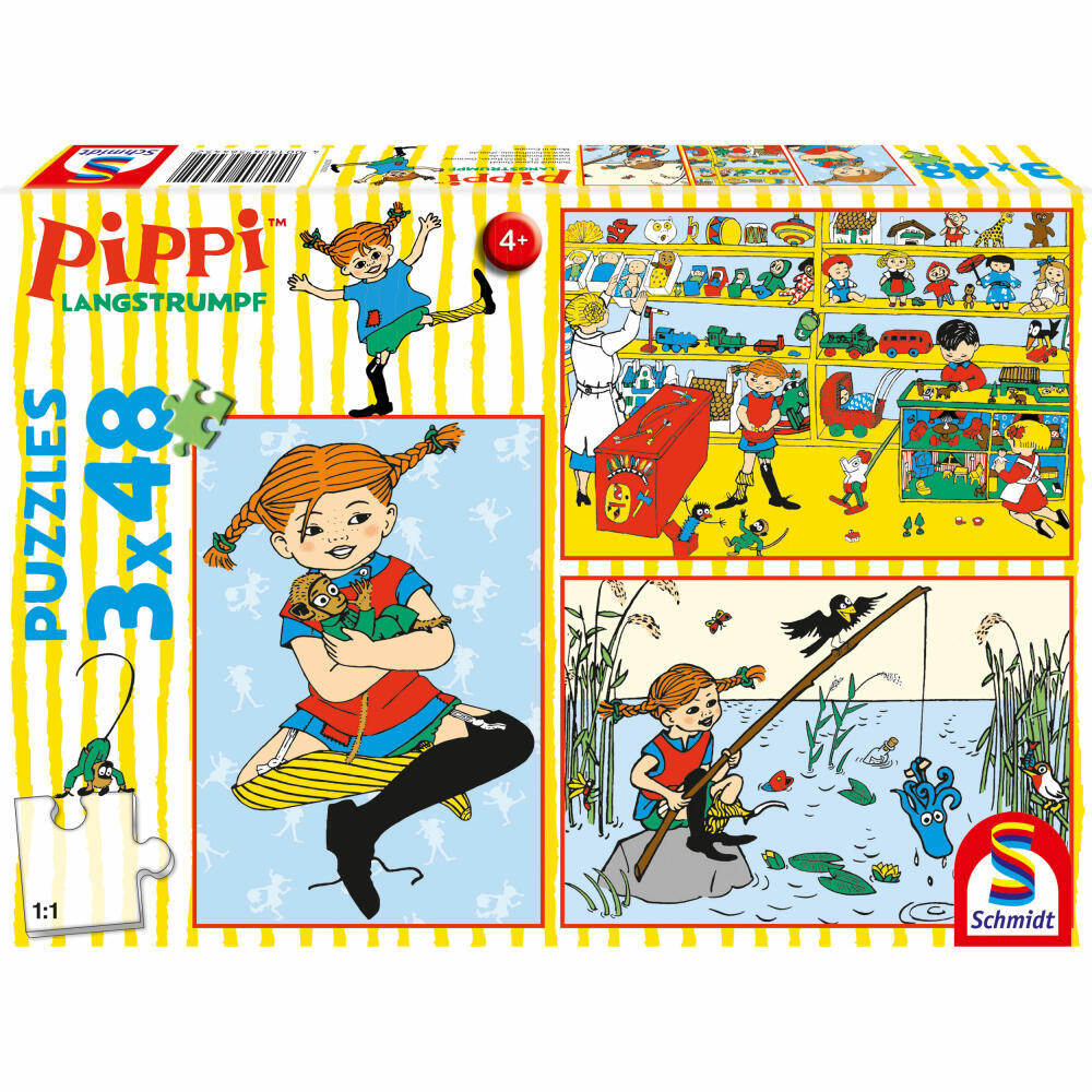 Schmidt Spiele KIPU3x48T Pippi comme elle me plaît 0 0 STK