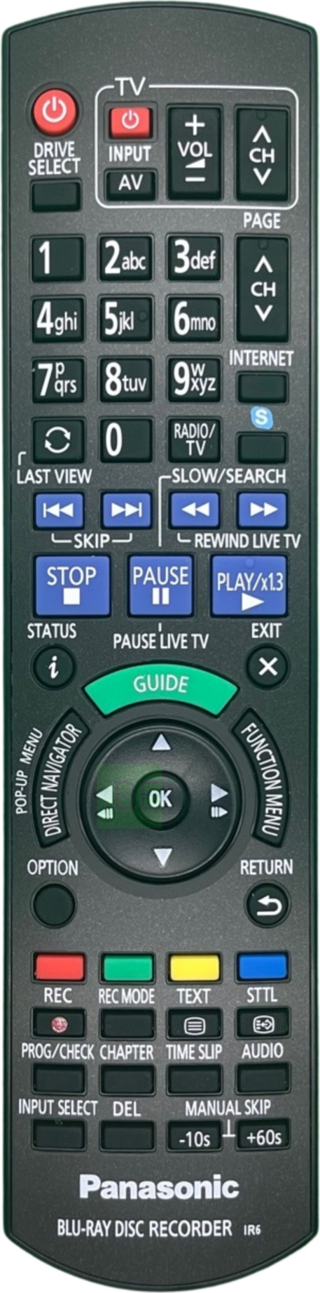 Originale Panasonic Recorder Fernbedienung DMR-BCT83