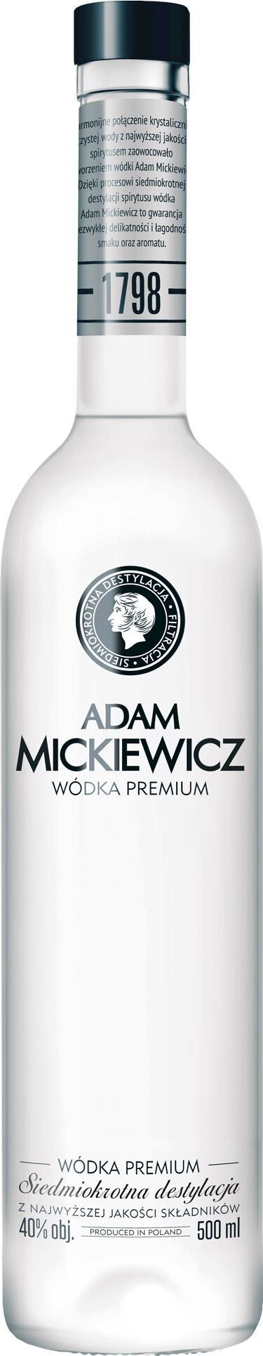 Kukuøièná vodka Adam Mickiewicz 500 ml Vodka