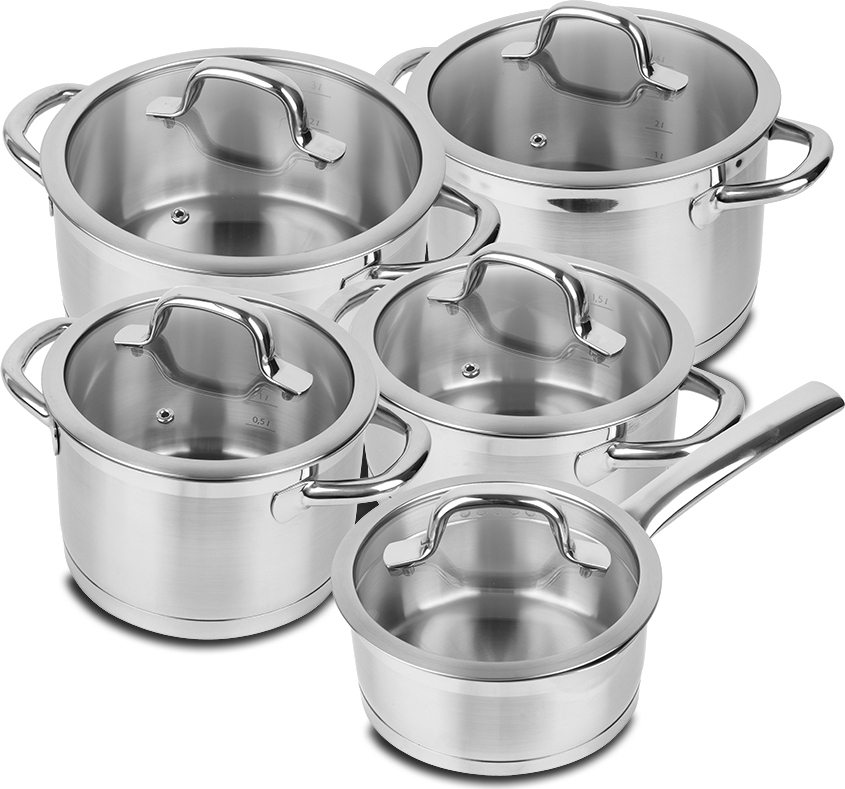 TESCOMA Súprava riadu PRESIDENT, 10 dielov Súpravy hrncov