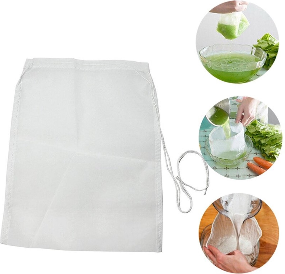 Passiertuch 200 Mesh 20 x 30 cm – Kasëtuch Seihtuch