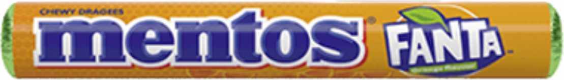 Mentos Kaudragees Fanta Dragees mit Orangengeschmack