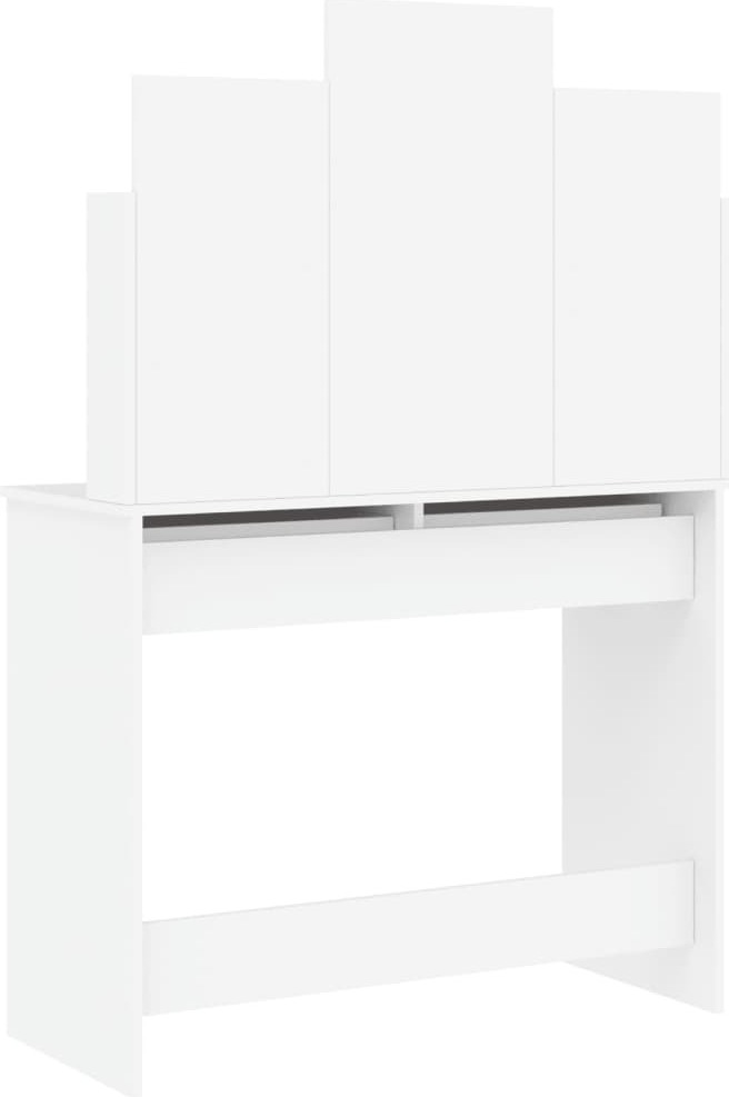 vidaXL Toaletný stolík so zrkadlom biely | Kaufland.sk