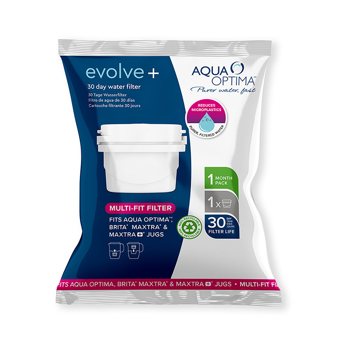 Filtre pour carafe Aqua Optima Single Life Evolve