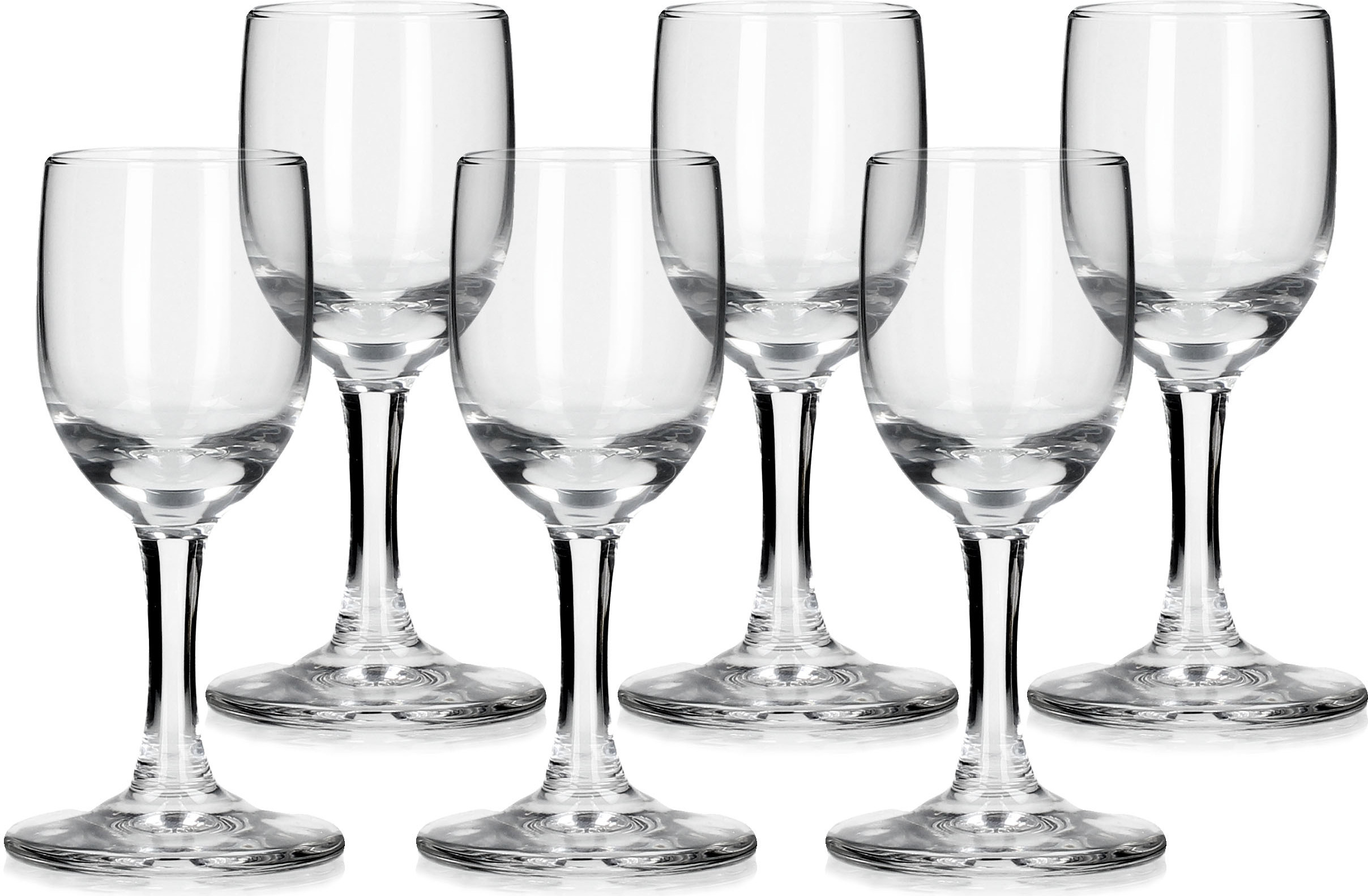 6 sklenic na likér SNAP JARS Shot Vodka Glass Liqueur 35 ml