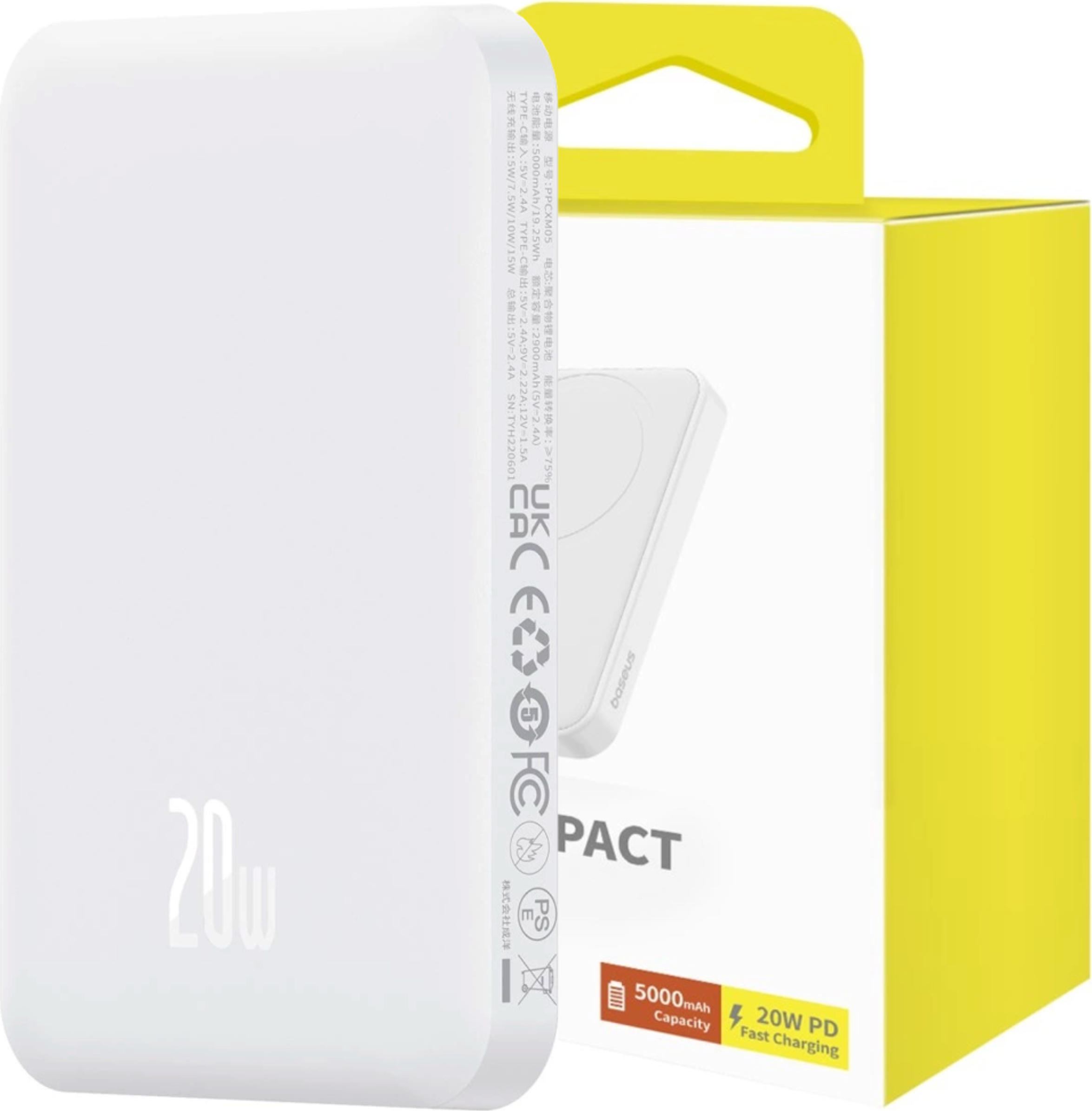 Baseus Mini Power Banka 5000Mah 20W + Usb-C Kábel (20V/3A)