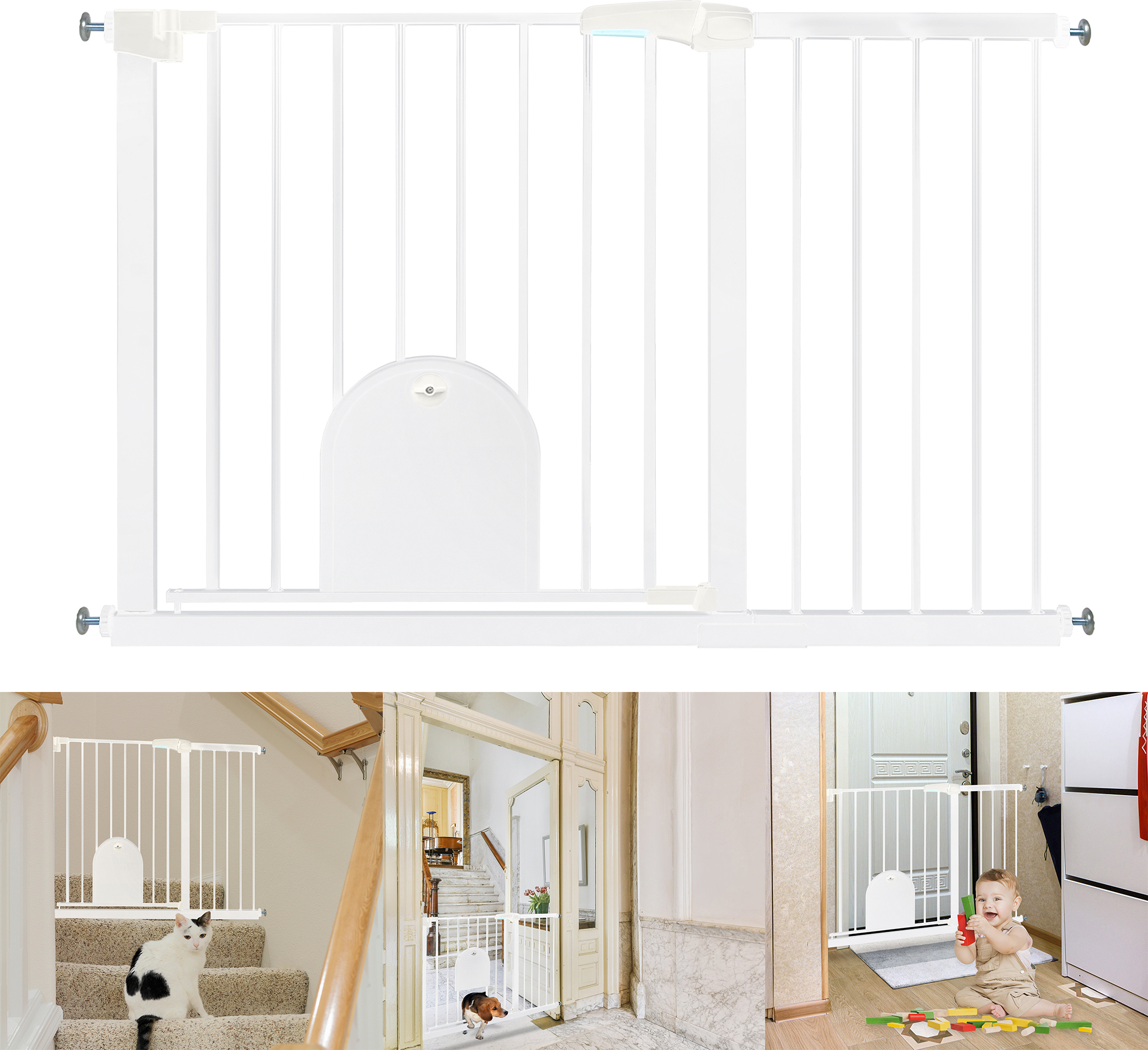 UISEBRT Treppenschutzgitter für Babys Ohne | Kaufland.de