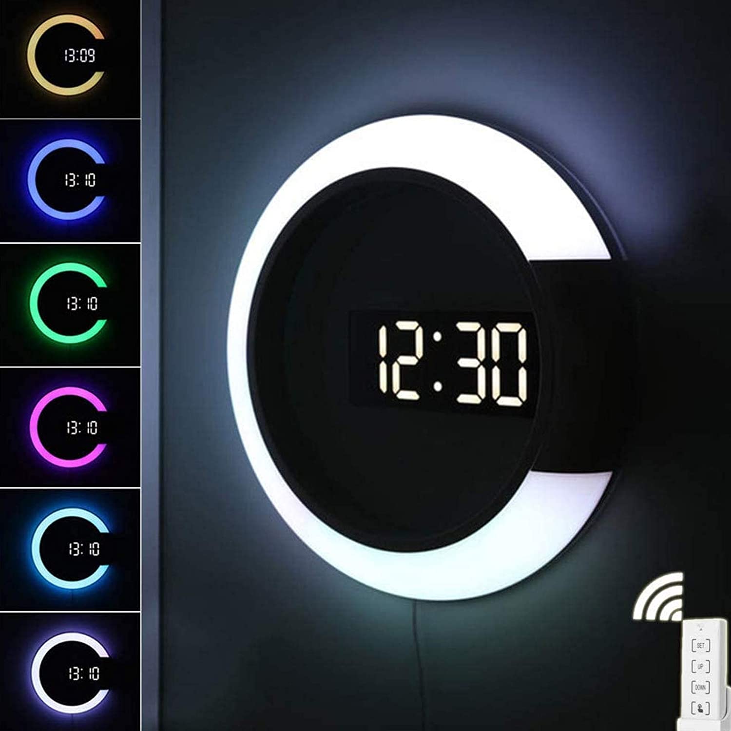 Verwunderlich Digitale Wanduhr Led Fotos
