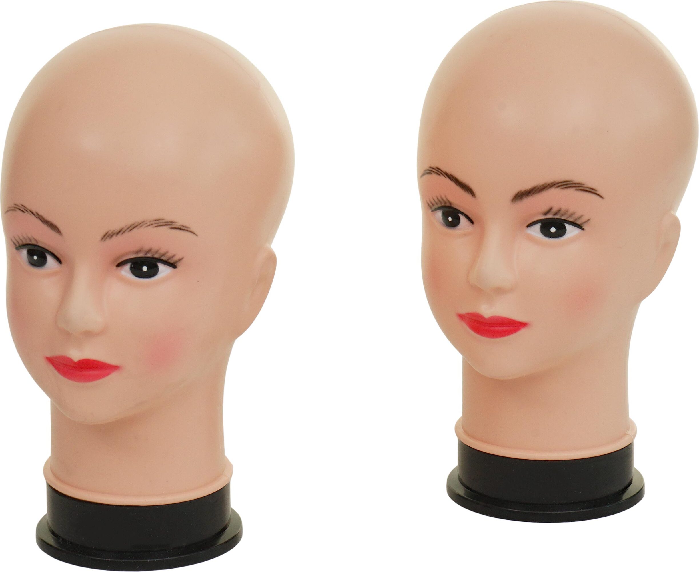 2x testa di manichino HWC-G81, parrucca manichino donna