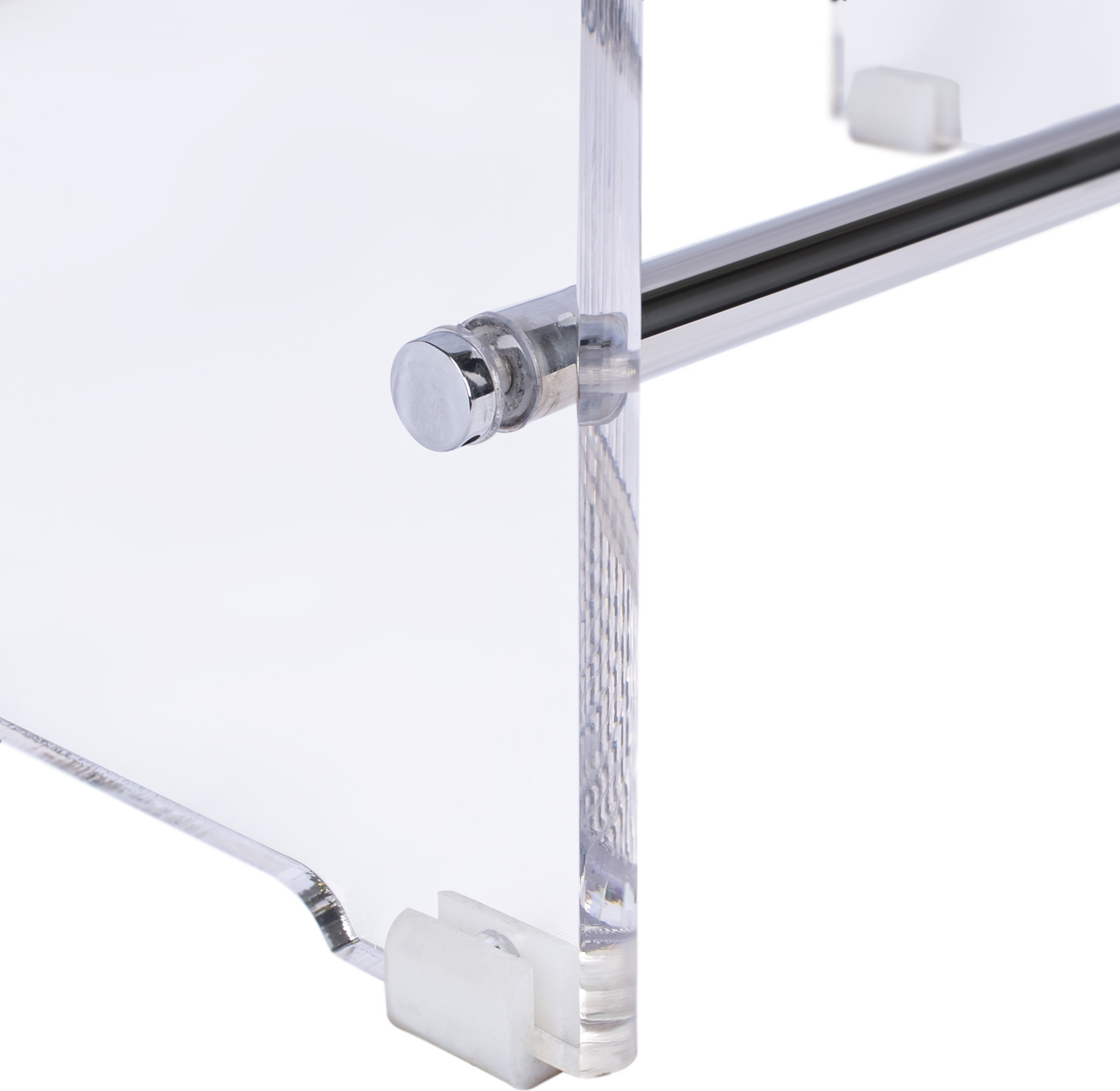 Badhocker Duschhocker aus Acryl transparent 46 cm hoch