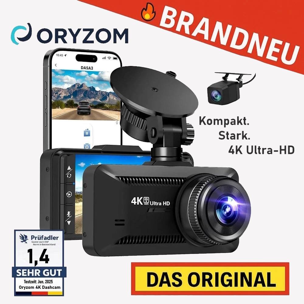 Oryzom™ 4K Dashcam anteriore e posteriore Wifi Visione