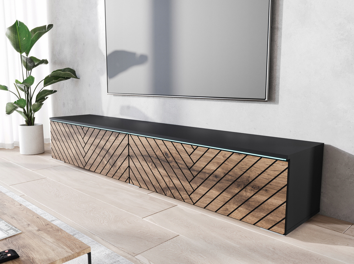 TV-Bank CERIEE 180 – schwarz graphit / | Kaufland.de
