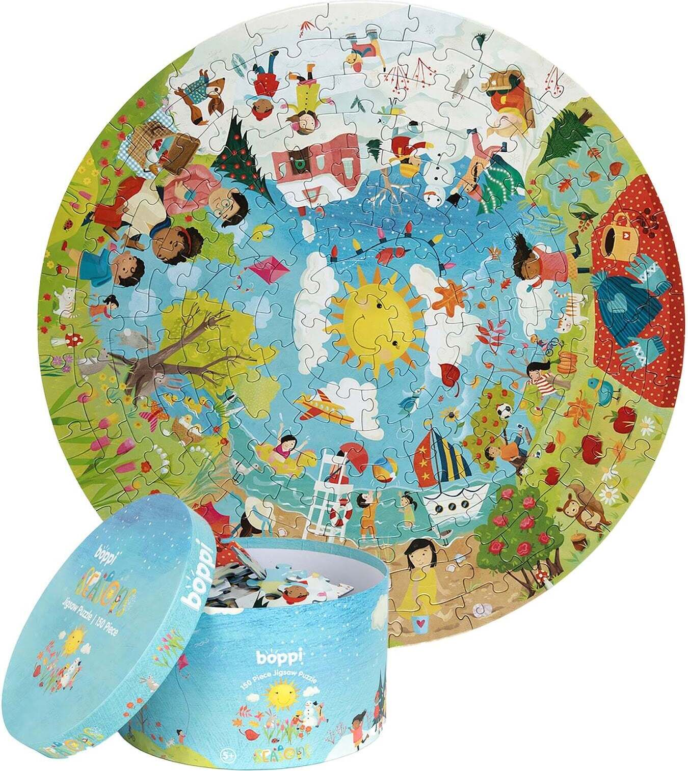 Boppi - vier Jahreszeiten- ronde Puzzle Klassische Puzzles