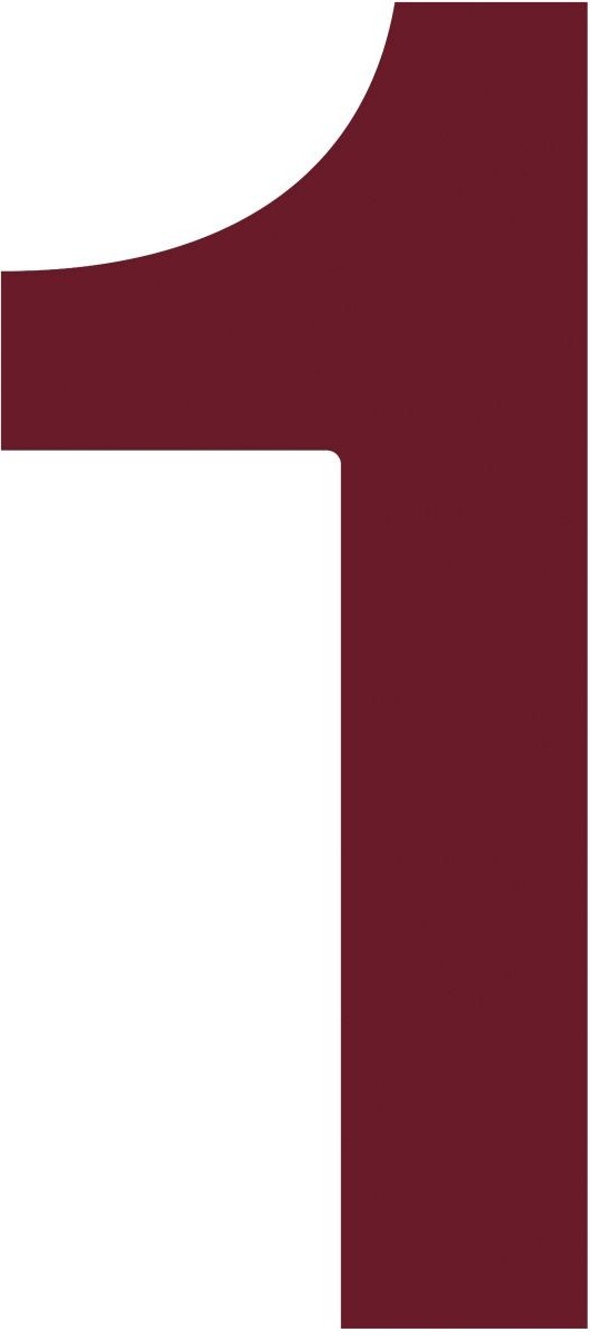 Hausnummer ''1'' Rot Briefkästen | Kaufland.de