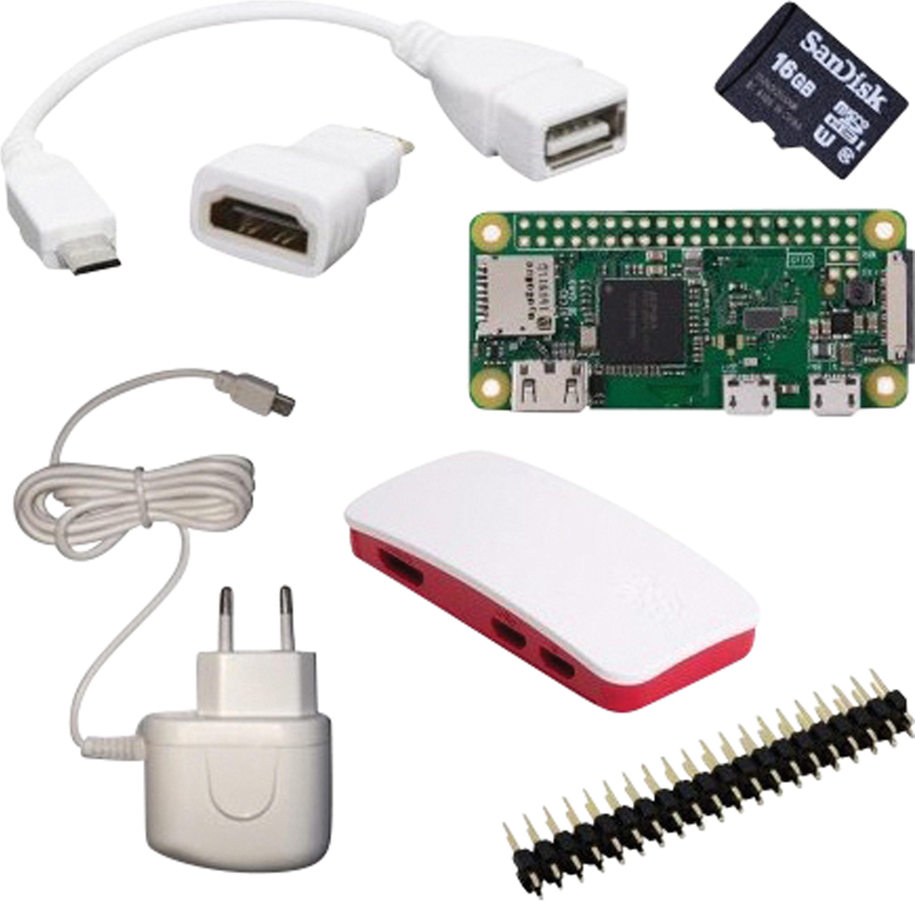 Raspberry Pi Zero W Full Start Geh Netzteil Gpio Adapter
