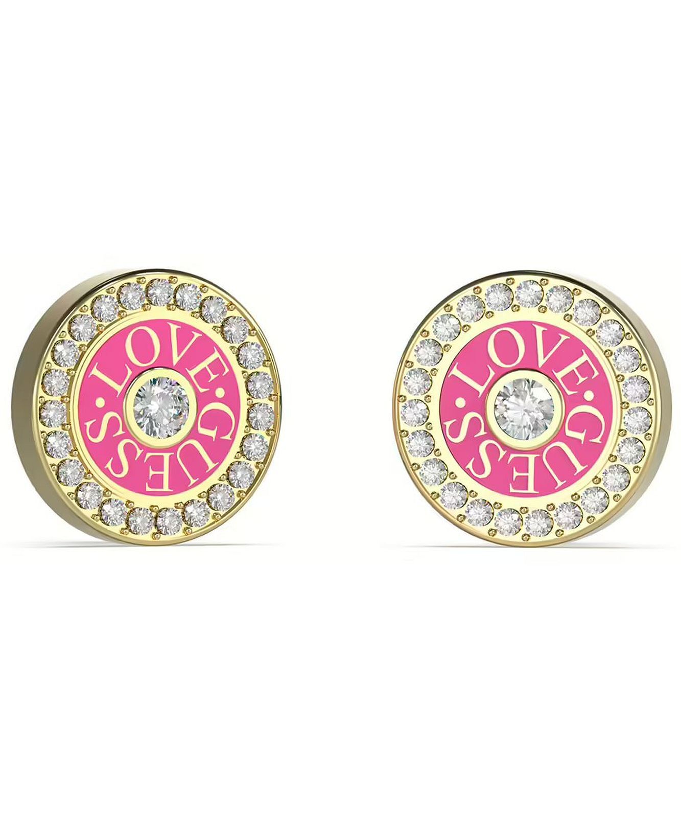 Orecchini a bottone Guess Collezione Oro Love Guess - donna
